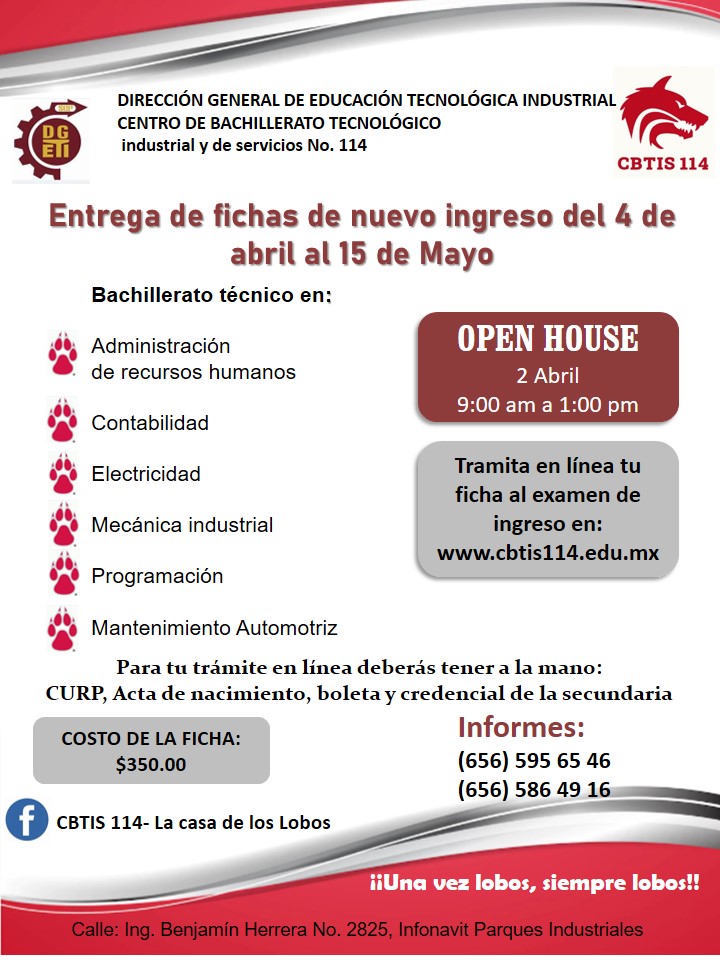 Mi Espacio - Nuevo Ingreso 2022 | C.B.T.i.s. No. 114